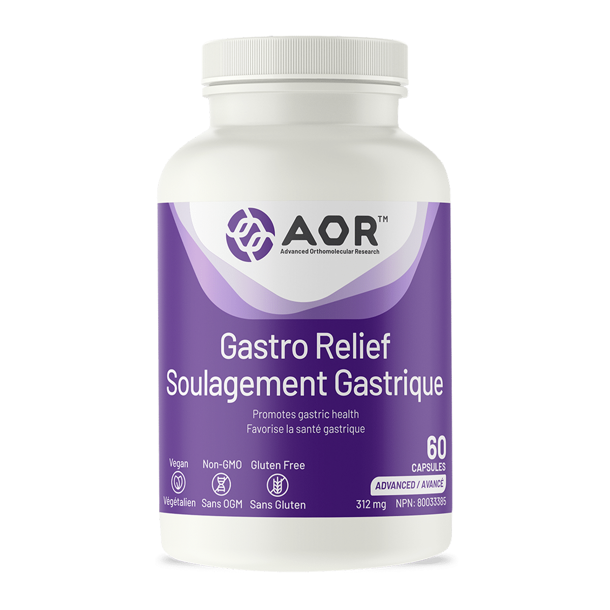 AOR Gastro Relief 312mg 60 Capsules — Let's Be Healthy