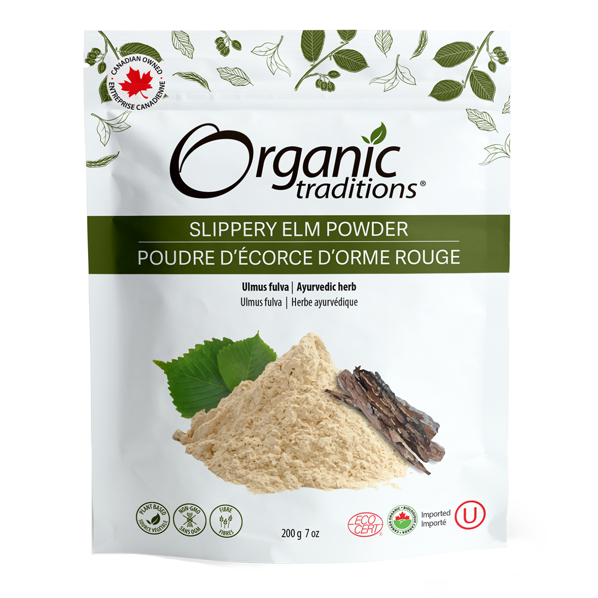 Organic Traditions Slippery Elm Bark Powder 200g — Let's Be Healthy Store
