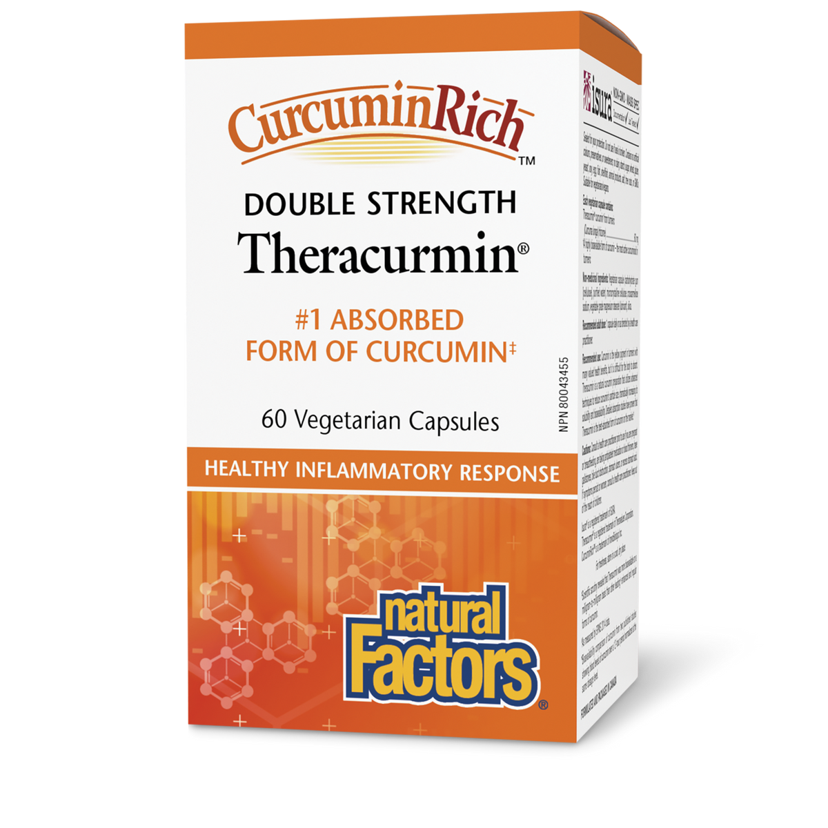 Natural Factors Theracurmin CurcuminRich Double Strength 60 mg 60 Vege ...