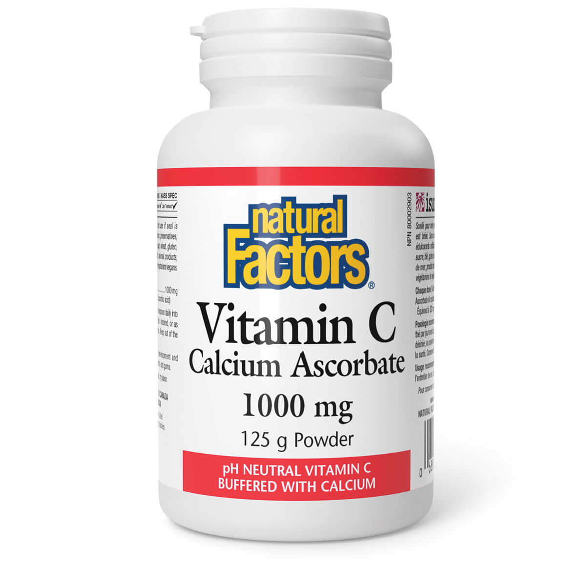 Natural Factors Vitamin C Calcium Ascorbate Powder 1000 mg 125 g Powde ...