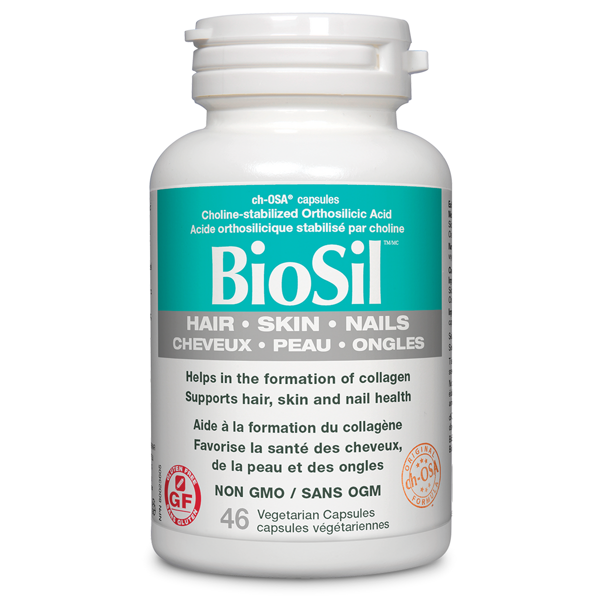 BioSil BioSil Choline-Stabilized Orthosilicic Acid Hair Skin Nails 46 ...
